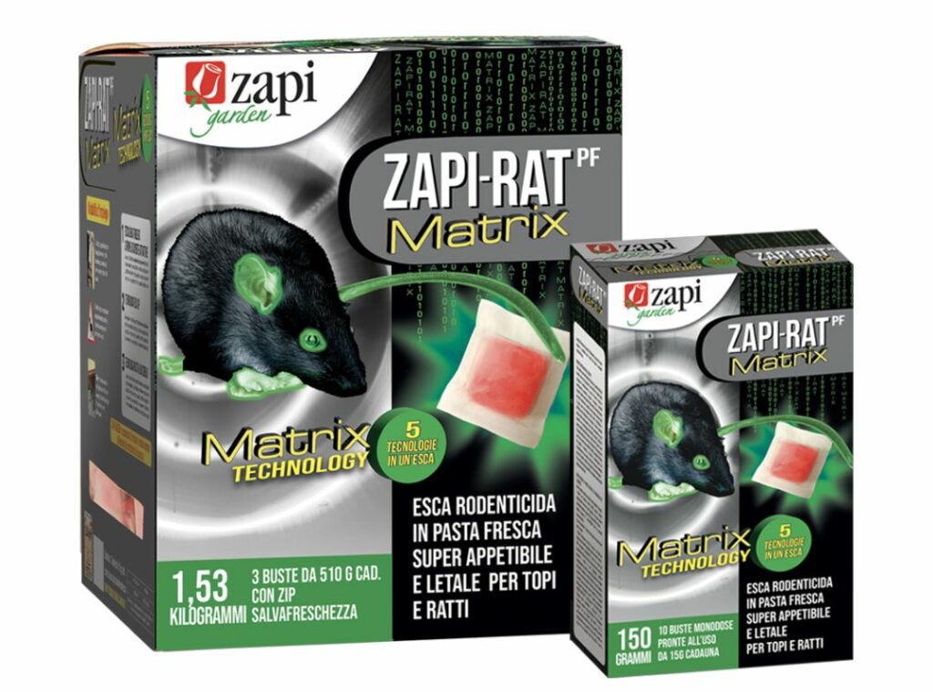 Zapi-RAT Matrix Pasta Rodenticida pronto all’uso - ZAPI - Farmagricola Trivellato